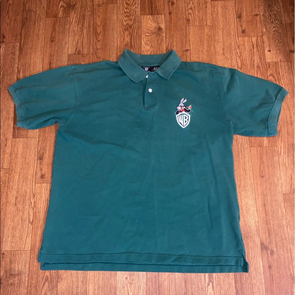 Vtg 1996 Warner Bros. Bugs Bunny Polo, Size: Large - Gem